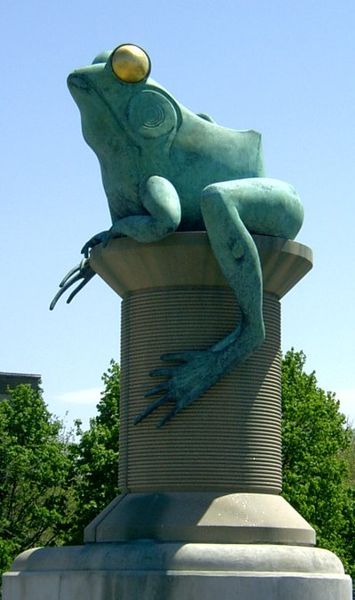 Bridge Ornaments Help Tell the Legend of the Windham Frog Fight ...